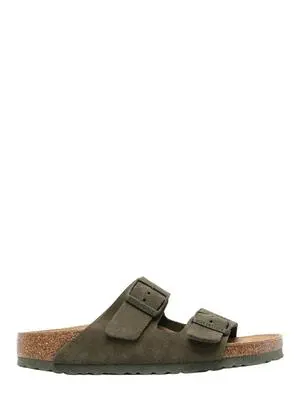 BIRKENSTOCK Arizona Logo-engraved Suede Sandals - Green
