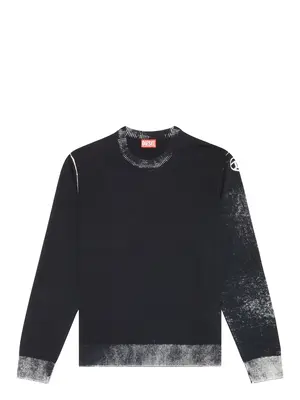 DIESEL® K-larence-b Reverse-print Jumper - Black