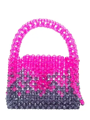 Germanier Bead-embellished Mini Tote - Pink