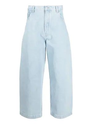 Studio Nicholson Cropped Wide-leg Jeans - Blue