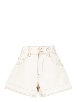 Ulla Johnson Wide-leg High-waisted Shorts - White