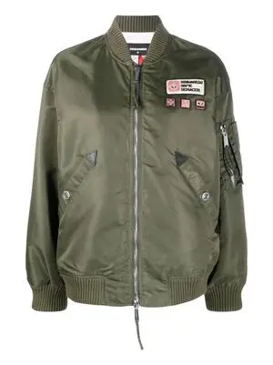 Dsquared2 Patch-detail Bomber Jacket - Green