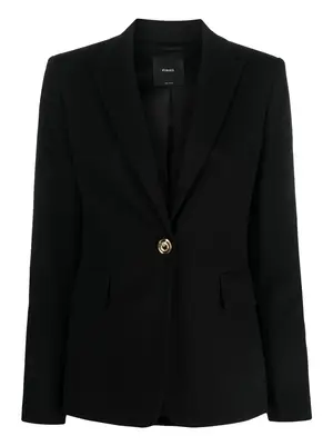 Pinko Single-breasted Blazer - Black