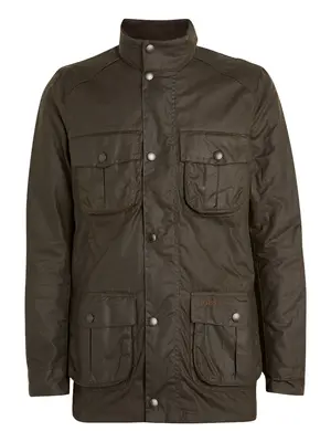 Barbour Hooded Wax Jacket - Green