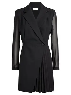 SANDRO Wrapped Blazer Mini Dress