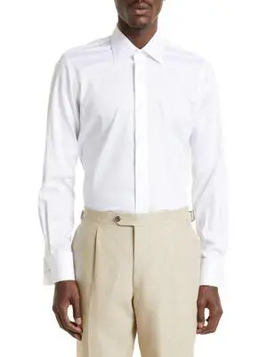 THOM SWEENEY Cotton & Lyocell Dress Shirt