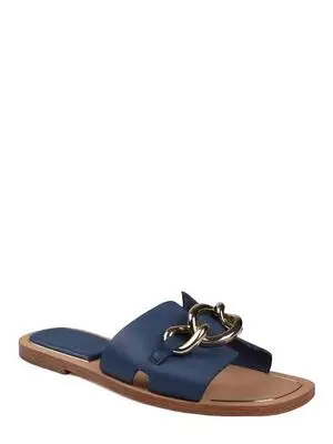 ZIGI Nelissa Slide Sandal - Navy Lthr