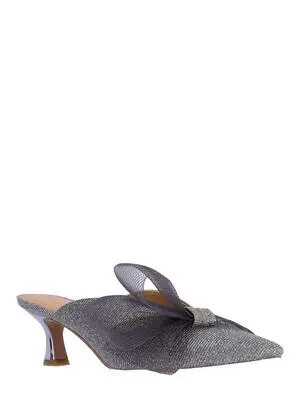J. Reneé Marteena Kitten Heel Mule - Pewter