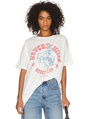 THE LAUNDRY ROOM Beverly Hills Rodeo Club Oversized Tee - White
