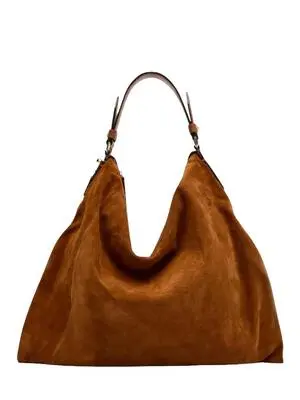 JIMMY CHOO Suede Hobo Bag
