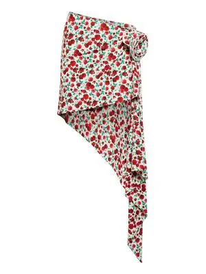 Magda Butrym Floral Appliqué Miniskirt - Multicoloured
