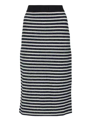 Dorothee Schumacher Striped Jersey Midi Skirt - Multicoloured