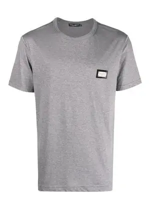 Dolce & Gabbana Dg Essentials Crew-neck T-shirt - Grey