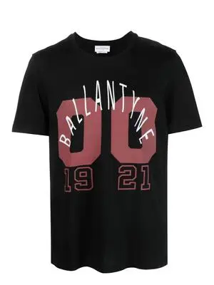 BALLANTYNE Logo-print Cotton T-shirt - Black