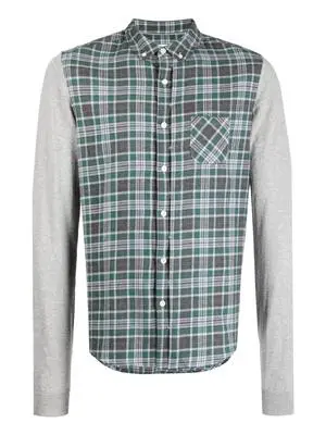 PRIVATE STOCK LABS The Sebastien Check-print Shirt - Green