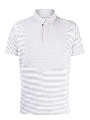PRIVATE STOCK LABS The Morlot Stripe Polo Shirt - Grey