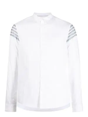 PRIVATE STOCK LABS The Romain Embroidered-design Shirt - White