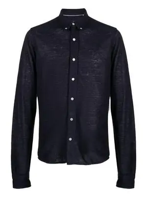PRIVATE STOCK LABS The Drevet Long-sleeve Shirt - Blue