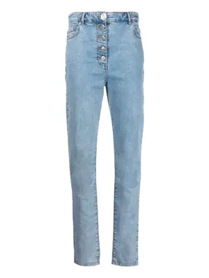 Moschino High-rise Slim Jeans - Blue