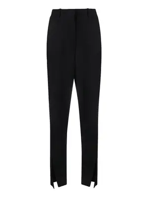 Balmain Split-hem Tapered Trousers - Black