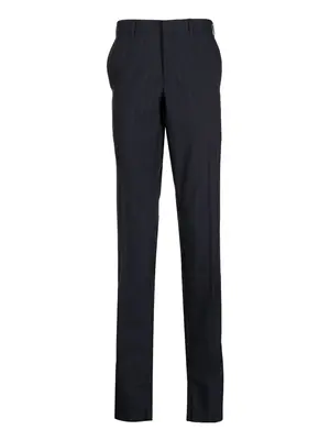 Brioni Striped Straight-leg Trousers - Blue