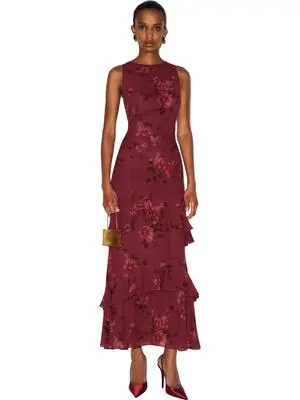 REFORMATION Magnus Dress Red
