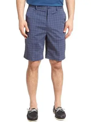 SWC Lone Cypress Pebble Beach Plaid Golf Shorts - Peacoat