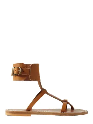 K.JACQUES St Tropez + Net Sustain Caravelle Leather Sandals - Brown