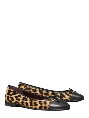 Tory Burch Cap-toe Ballet - Classic Leopard