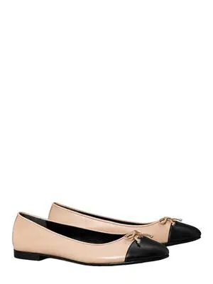 Tory Burch Cap-Toe Ballet Rose Pink/perfect Black