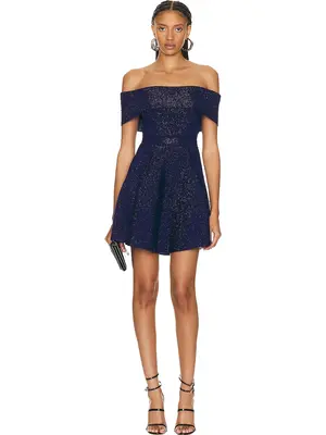 ALAÏA ALAÏA Dance Off-Shoulder Dress
