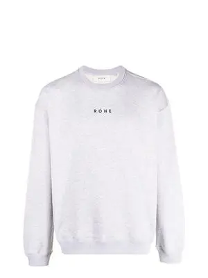 RÓHE Logo-print Long-sleeve Sweatshirt - Grey