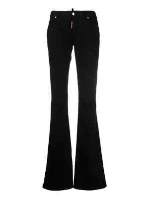 Dsquared2 Low-rise Flared Jeans - Black