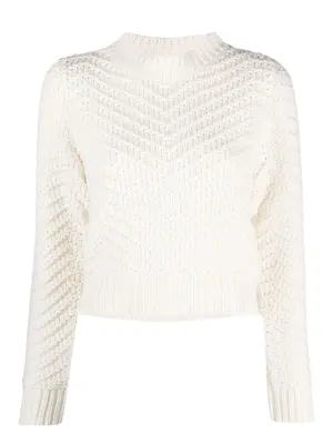 FABIANA FILIPPI Fabiana Filippi Chevron-Knit Cashmere Jumper