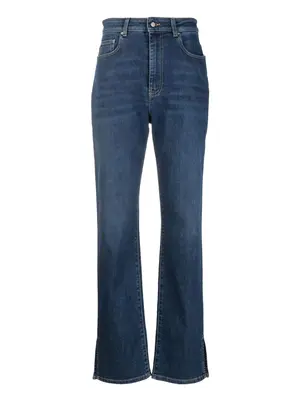 Fabiana Filippi Side-slit Bootcut Jeans - Blue