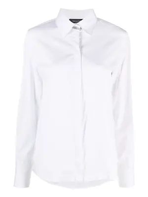 Fabiana Filippi Bead-embellished Long-sleeve Shirt - White