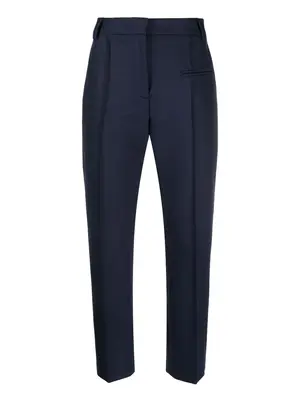 Fabiana Filippi High-waisted Cropped Trousers - Blue