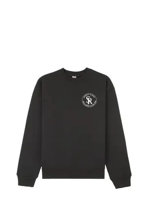 SPORTY & RICH Logo-print Sweatshirt - Black