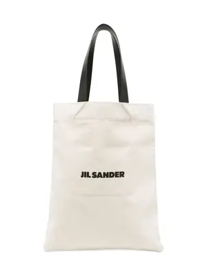 JIL SANDER Logo-print Tote Bag - Neutrals