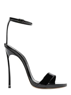 Casadei Blade 120mm Patent Sandals - Black