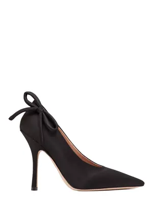 Valentino Garavani 110mm Nite-out Satin Pumps - Black