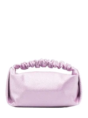 Alexander Wang Scrunchie Crystal-embellished Mini Bag - Purple