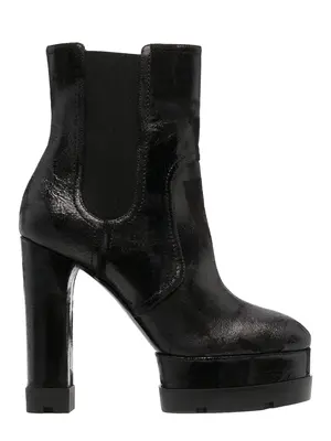 Casadei Nancy 120mm Platform Ankle Boots - Black