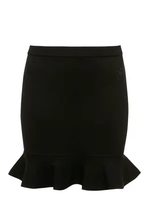 JW Anderson Knitted Mini Skirt - Black