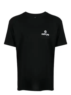 OSTRYA Logo-print Round-neck T-shirt - Black