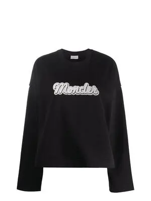 Moncler Logo-appliqué Sweatshirt - Black