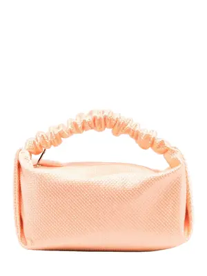 Alexander Wang Scrunchie Rhinestone Mini Bag - Orange