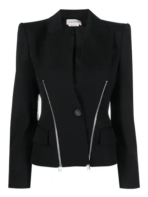 ALEXANDER MCQUEEN Alexander McQueen Zip-Embellished Blazer