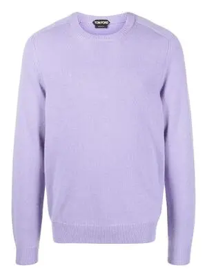 TOM FORD Crew-neck Cashmere Jumper - Purple