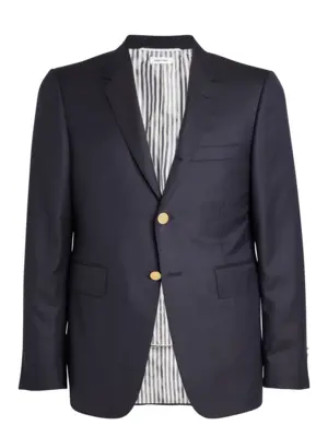 Thom Browne Wool Tailored Blazer - Navy